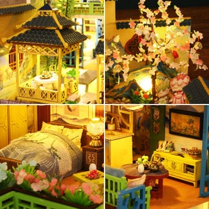 DIY Chinese Villa Wooden Miniature Doll House Kit || Large Scale With ...