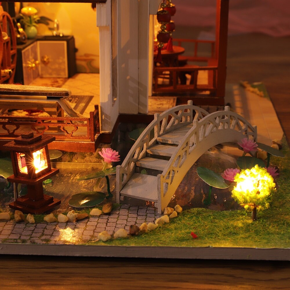 DIY Chinese Style Miniature Doll House Kit 1:24 Scale With | Etsy