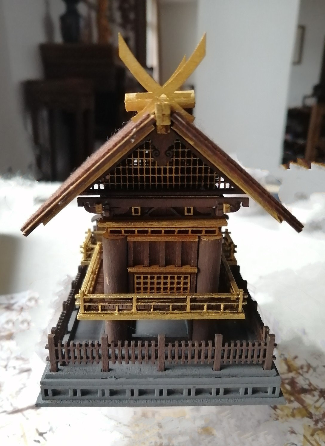 DIY Jizo-in Tempel Kyoto Holz Miniatur Puppenhaus Kit || Erwachsene ...