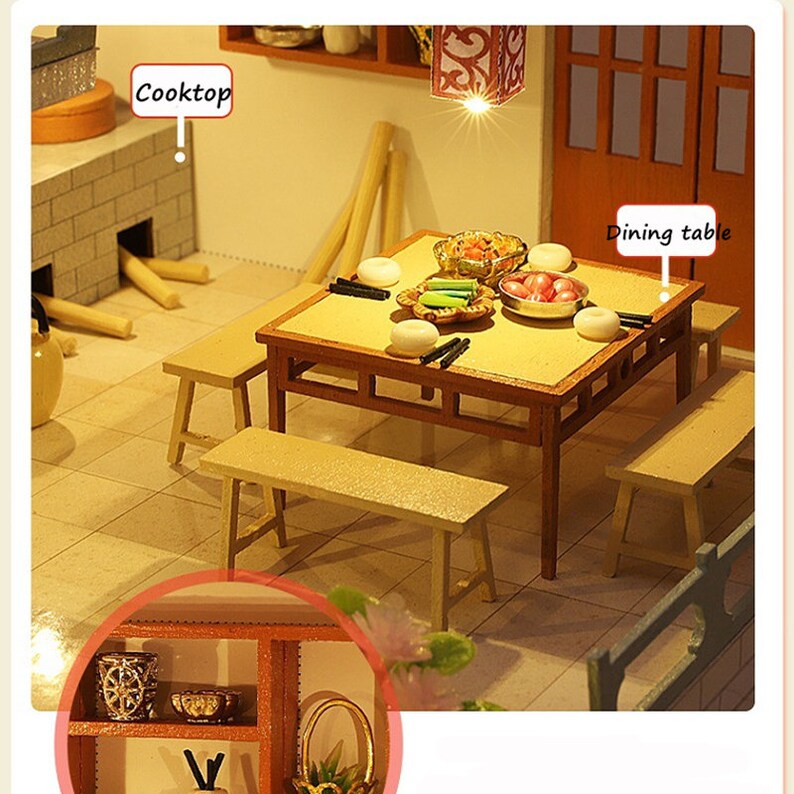 DIY Chinese Traditional Room Miniature Doll House Kit 1:24 | Etsy