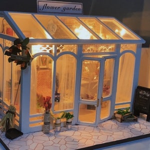 Mini Flower House Miniature Doll House Kit || 1:24 With Light for Adult ...