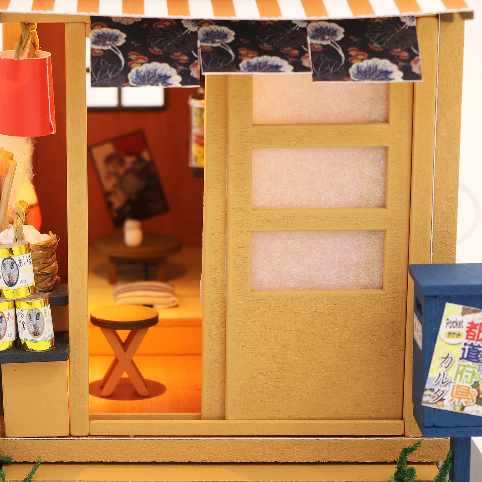 DIY Japanese Shop Style Wooden Miniature Doll House Kit | Etsy