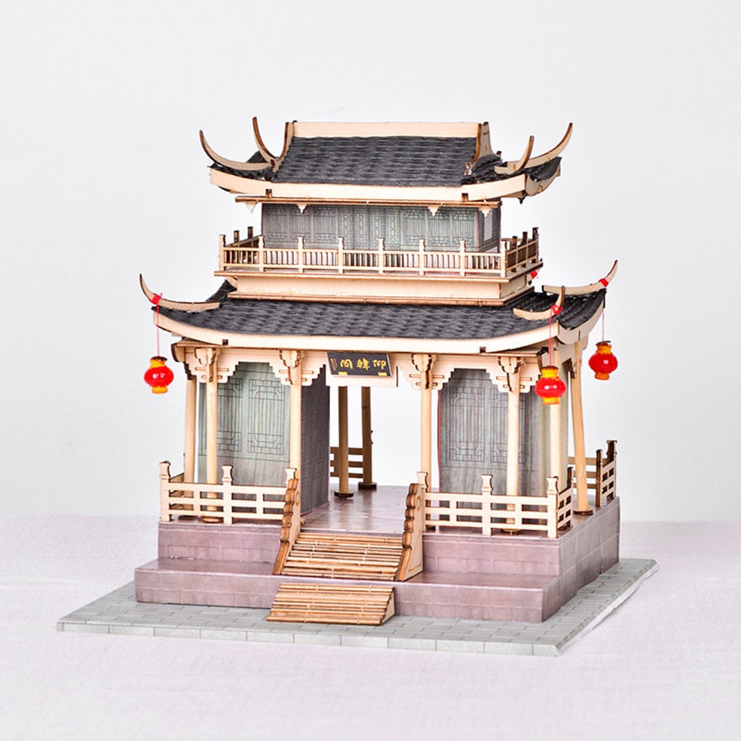 DIY Chinese Style Guangji Bridge Wooden Miniature Doll House Kit ...