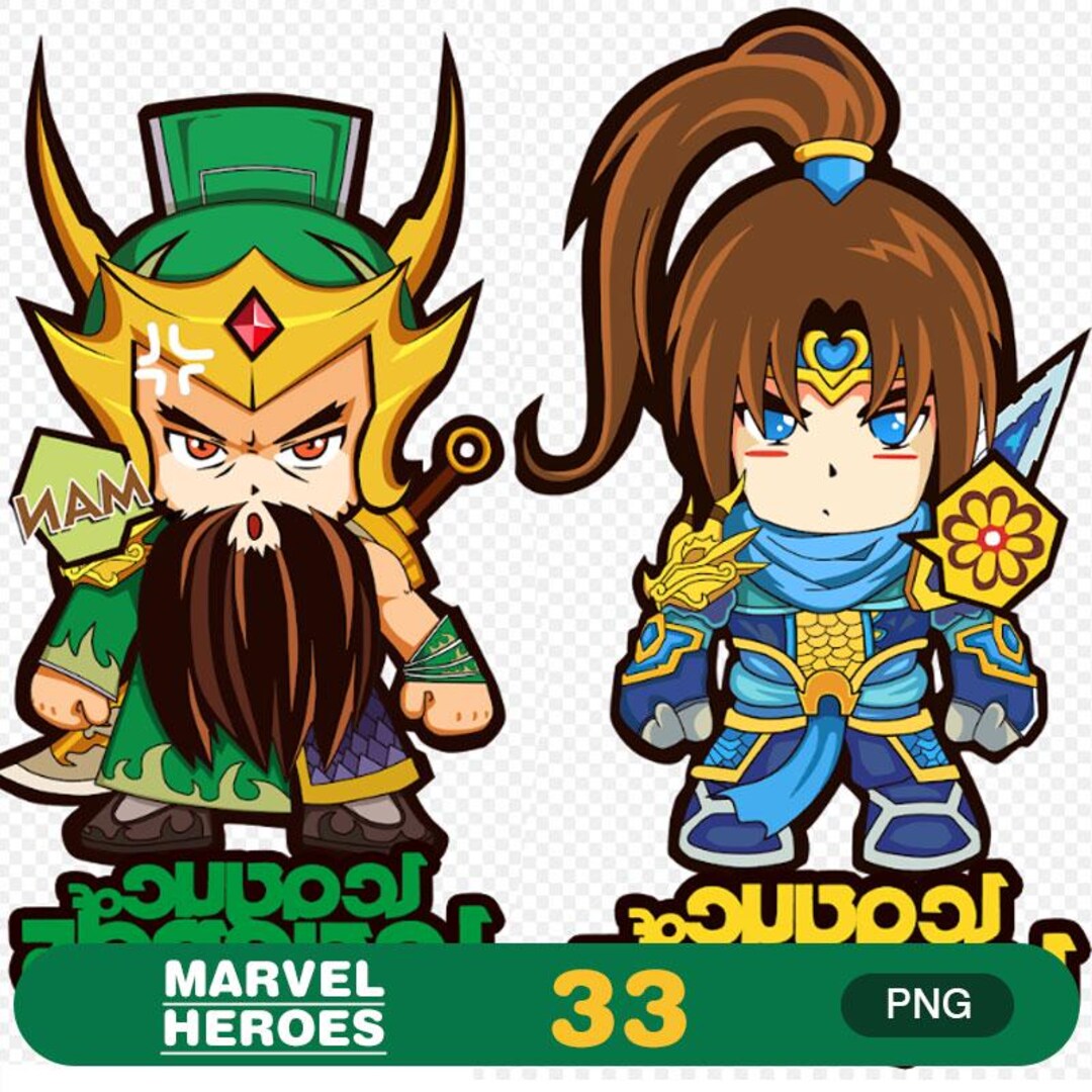 33 Marvel Heroes Cartoon Q Version League of Legends HD Material ...