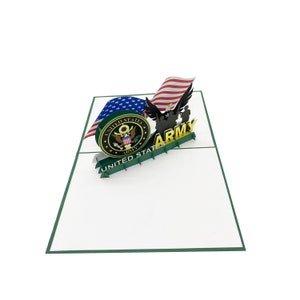 United States Army Pop up 3d Card/ Military Retirement Card/ Army ...