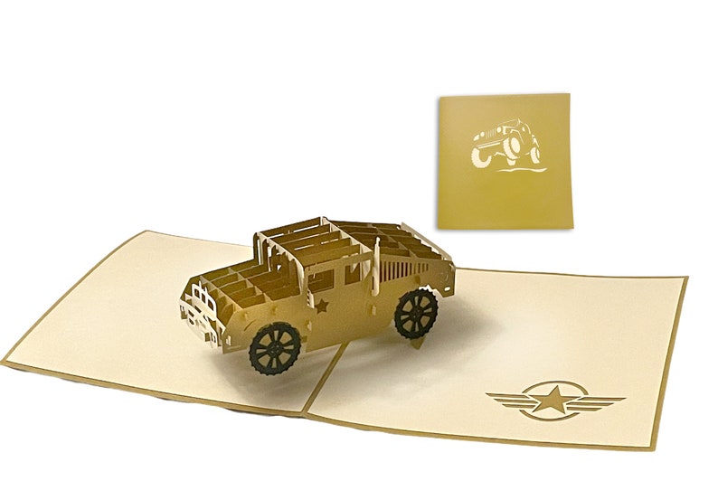 Humvee Military 3d Pop up Card, Retirement, Army Card, Greeting Card ...