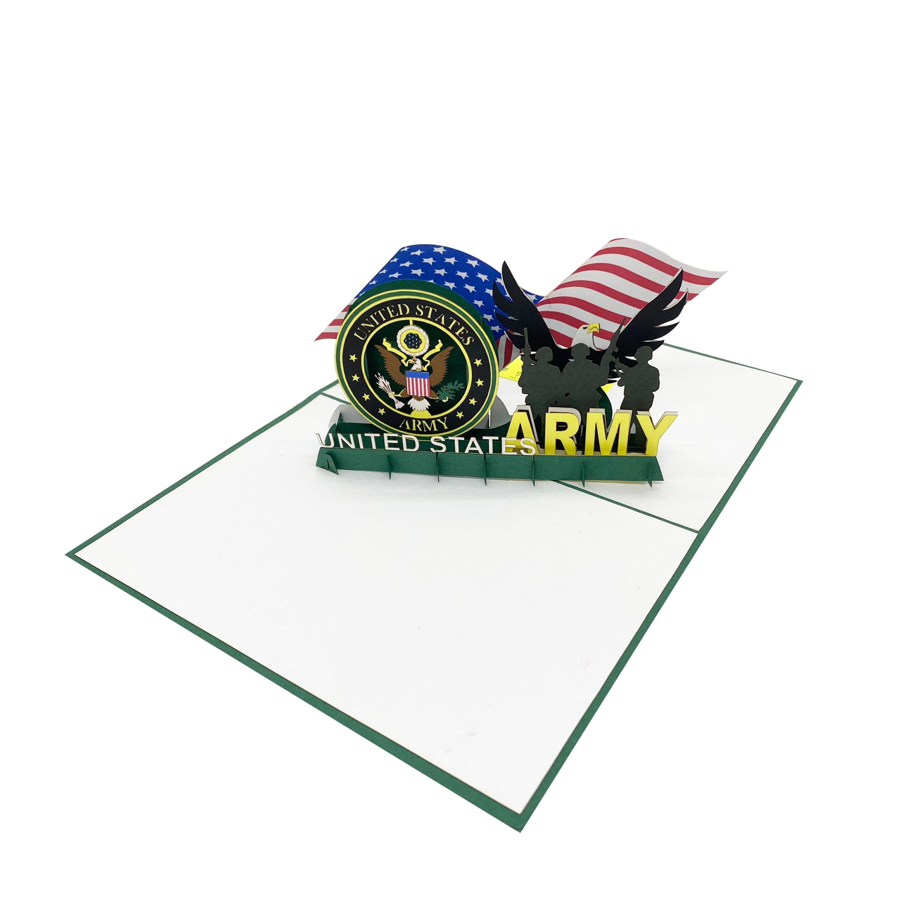 United States Army Pop up 3d Card/ Military Retirement Card/ Army ...
