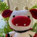 Halloween Vampire Crochet Cow Plushie - Etsy