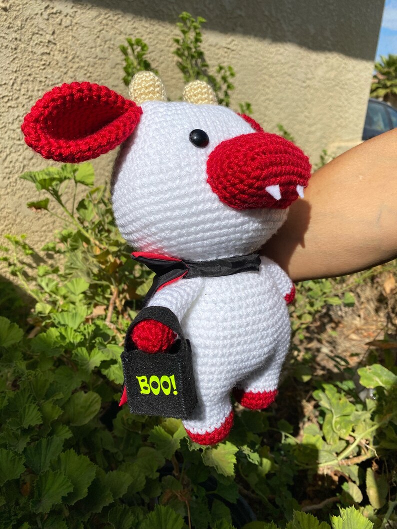 Halloween Vampire Crochet Cow Plushie - Etsy