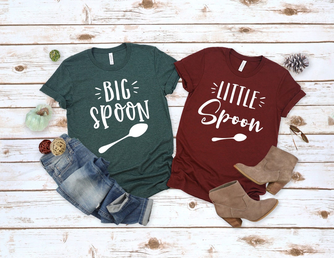 Big Spoon Little Spoon Shirt, Honeymoon Shirt, Wedding Gift, Valentine ...