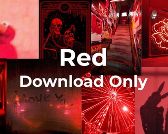 Red Stuff Number 2 Digital Download Collage Sheet - Etsy