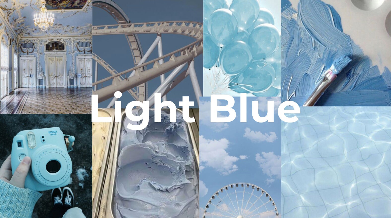 Light Blue Photo Collage - Etsy
