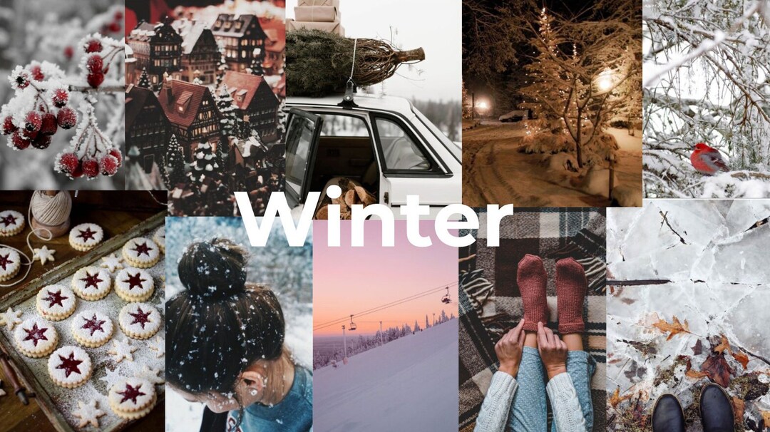Winter Photo Collage - Etsy