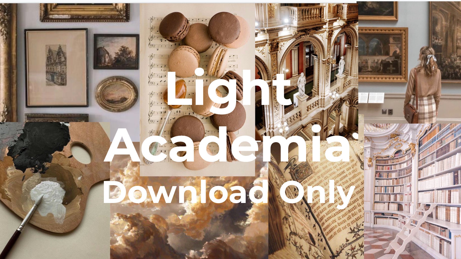 Light Academia Collage Digital Download - Etsy