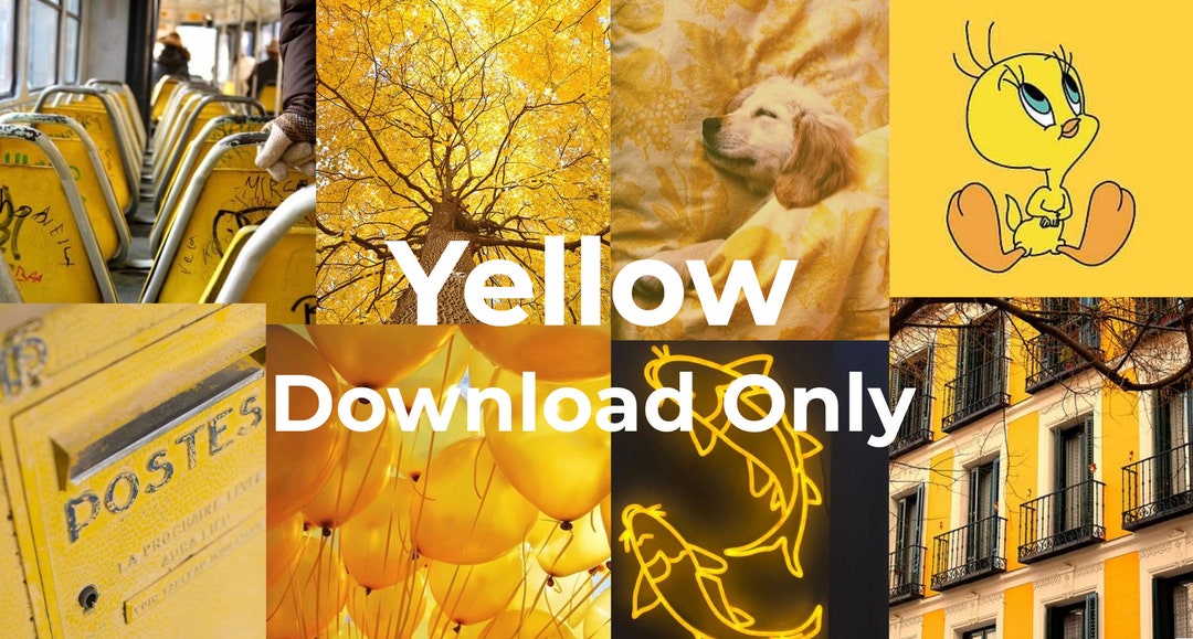 Yellow Collage Digital Download - Etsy