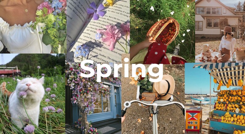 Spring Photo Collage - Etsy