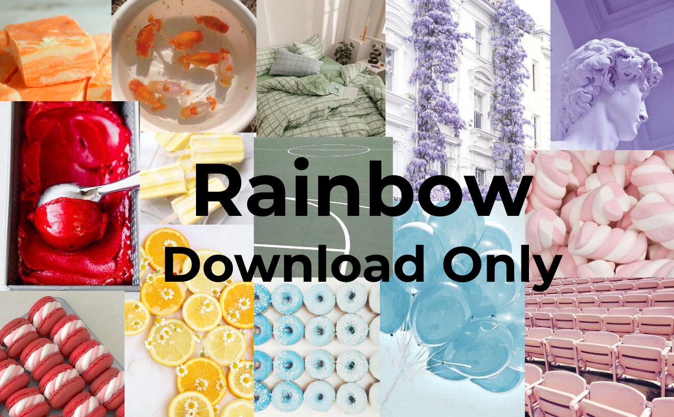 Rainbow Collage Digital Download - Etsy
