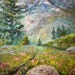 Mountains Spring Landscape, Landscape Painting, Original Painting, Oil ...