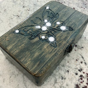 Wood Tarot Card Box, Carved Wood Oracle Deck Box, Twin Flame Tarot Card ...