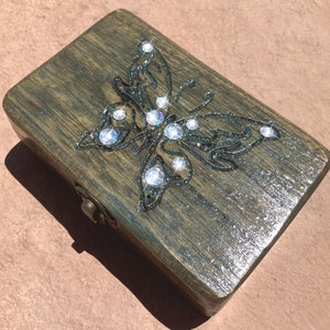 Wood Tarot Card Box, Carved Wood Oracle Deck Box, Twin Flame Tarot Card ...