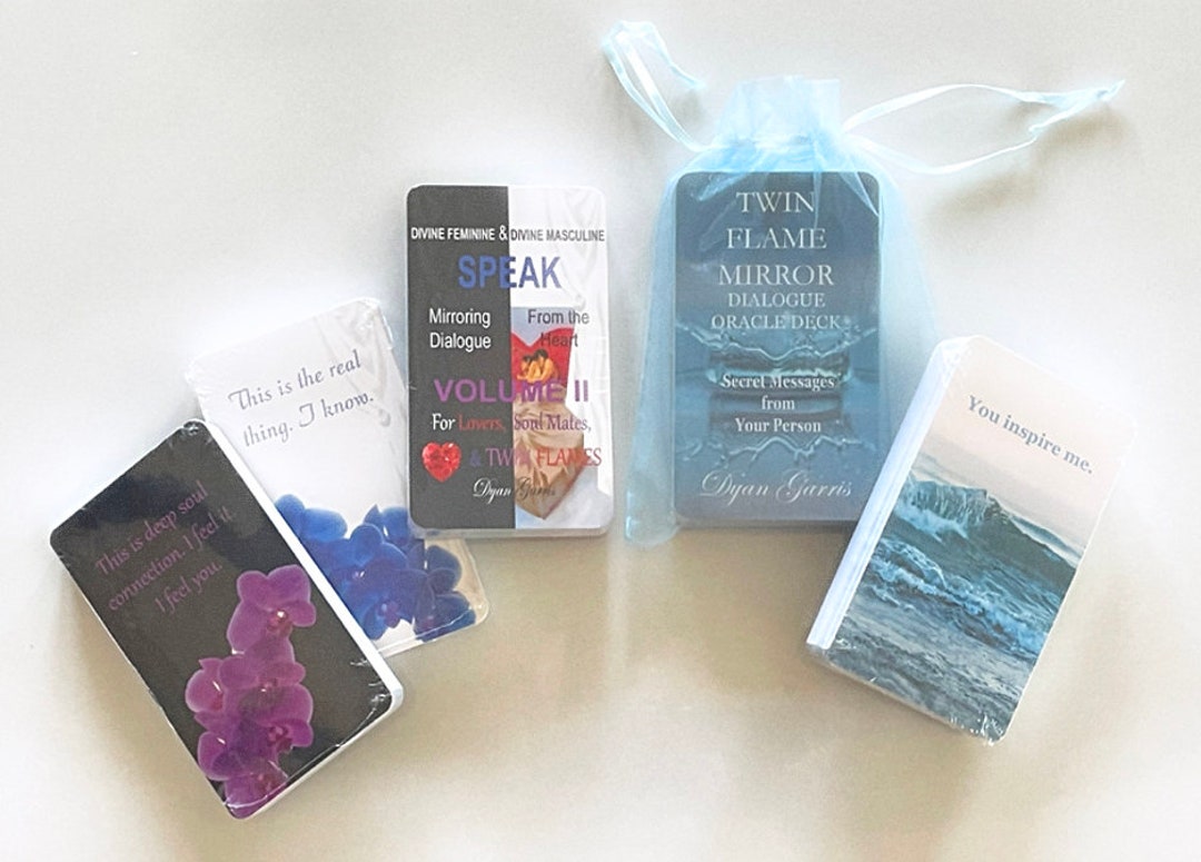 Twin Flame Mirror Oracle Deck for Twin Flames and Volume 2 Divine ...