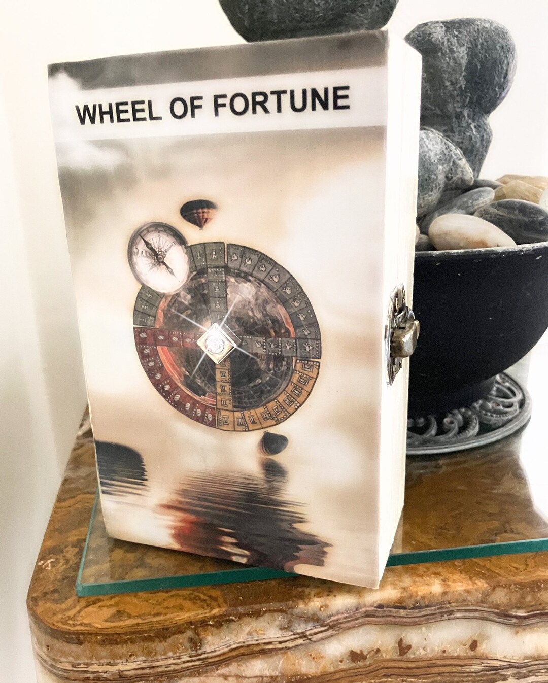 Tarot Card Box, Oracle Deck Box, Woodtarot Card Boxes, Wheel of Fortune ...