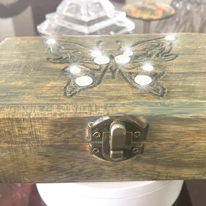 Wood Tarot Card Box, Carved Wood Oracle Deck Box, Twin Flame Tarot Card ...