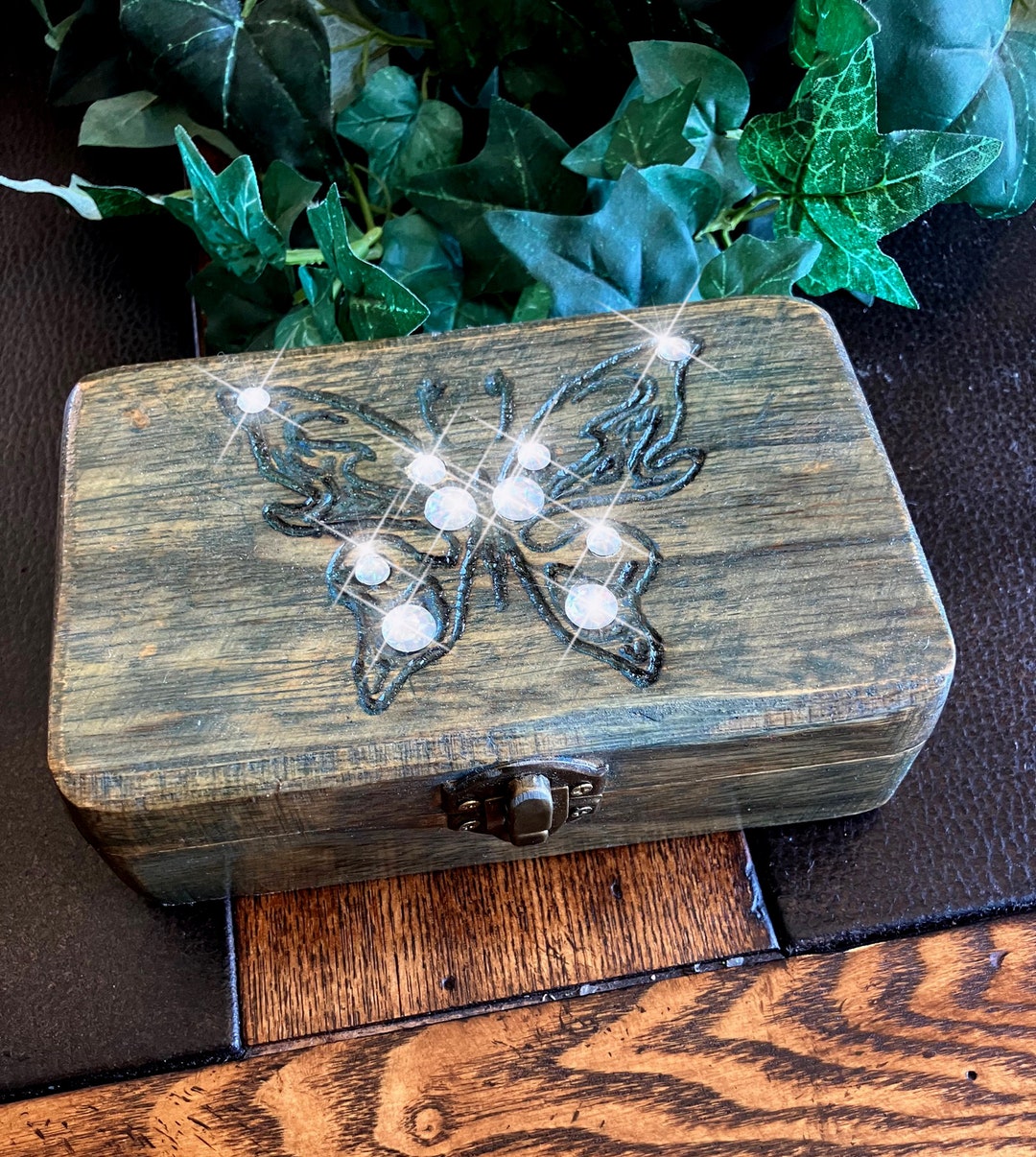 Wood Tarot Card Box, Carved Wood Oracle Deck Box, Twin Flame Tarot Card ...