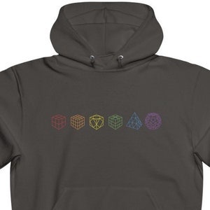 Rainbow Cube Lineup - Rubik's Cube Hoodie Sweatshirt (adult Sizes ...