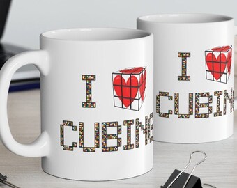 Crazy Cubes Rubik's Cube Mug 12oz Latte Mug Fun Gift - Etsy