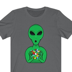 Alien Rubik's Cube Shirt adult Sizes Soft Cotton - Etsy