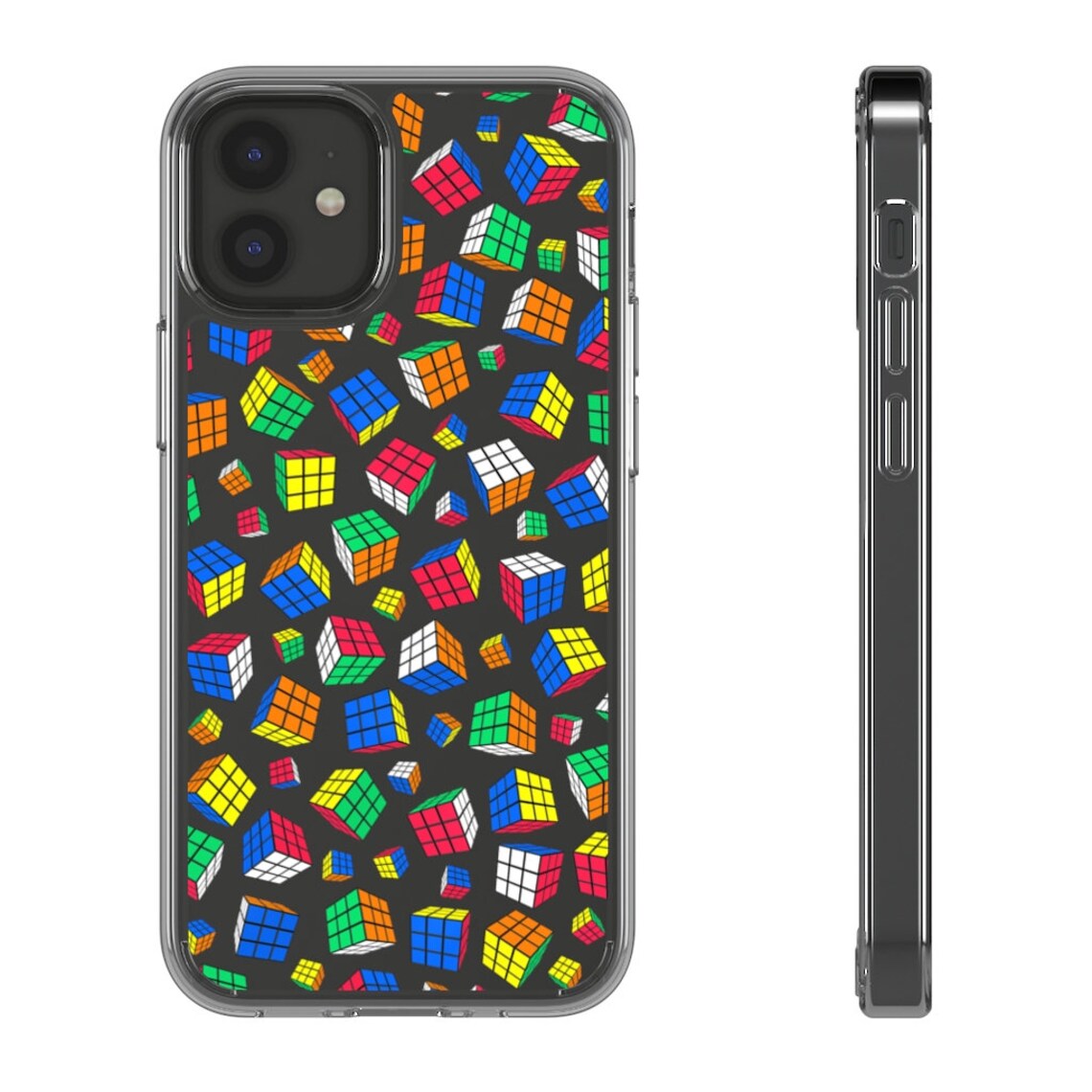 Cubes All Over Rubik's Cube Phone Case Iphone 12 and | Etsy