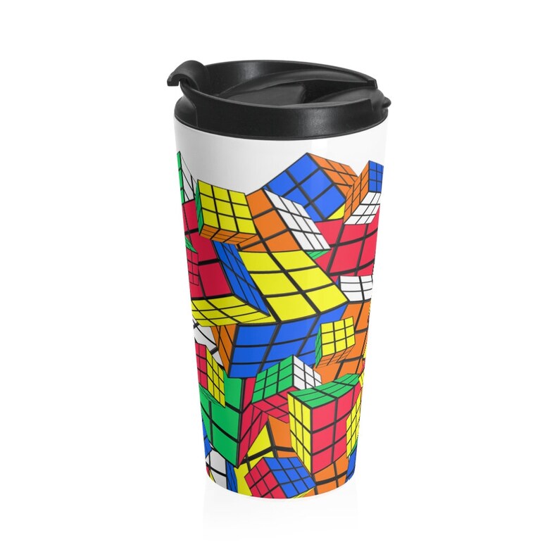 Crazy Cubes Rubik's Cube Stainless Steel Travel Mug - Etsy