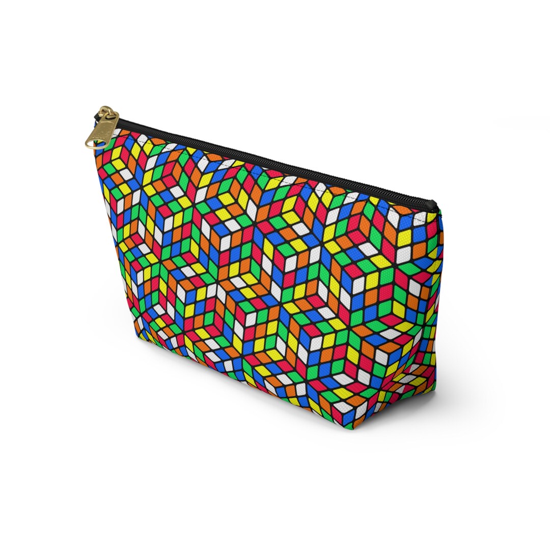 Rubik's Cube Pencil Case Optical Illusion Cubes Design - Etsy
