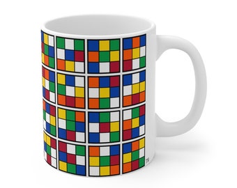 Crazy Cubes Rubik's Cube Mug 12oz Latte Mug Fun Gift | Etsy