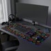LED Gaming Desk Mat, Mouse Pad, Rubik's Cube Line Art - Etsy