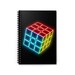 Neon Cube - Rubik's Cube Notebook - Spiral Ruled Line - Etsy