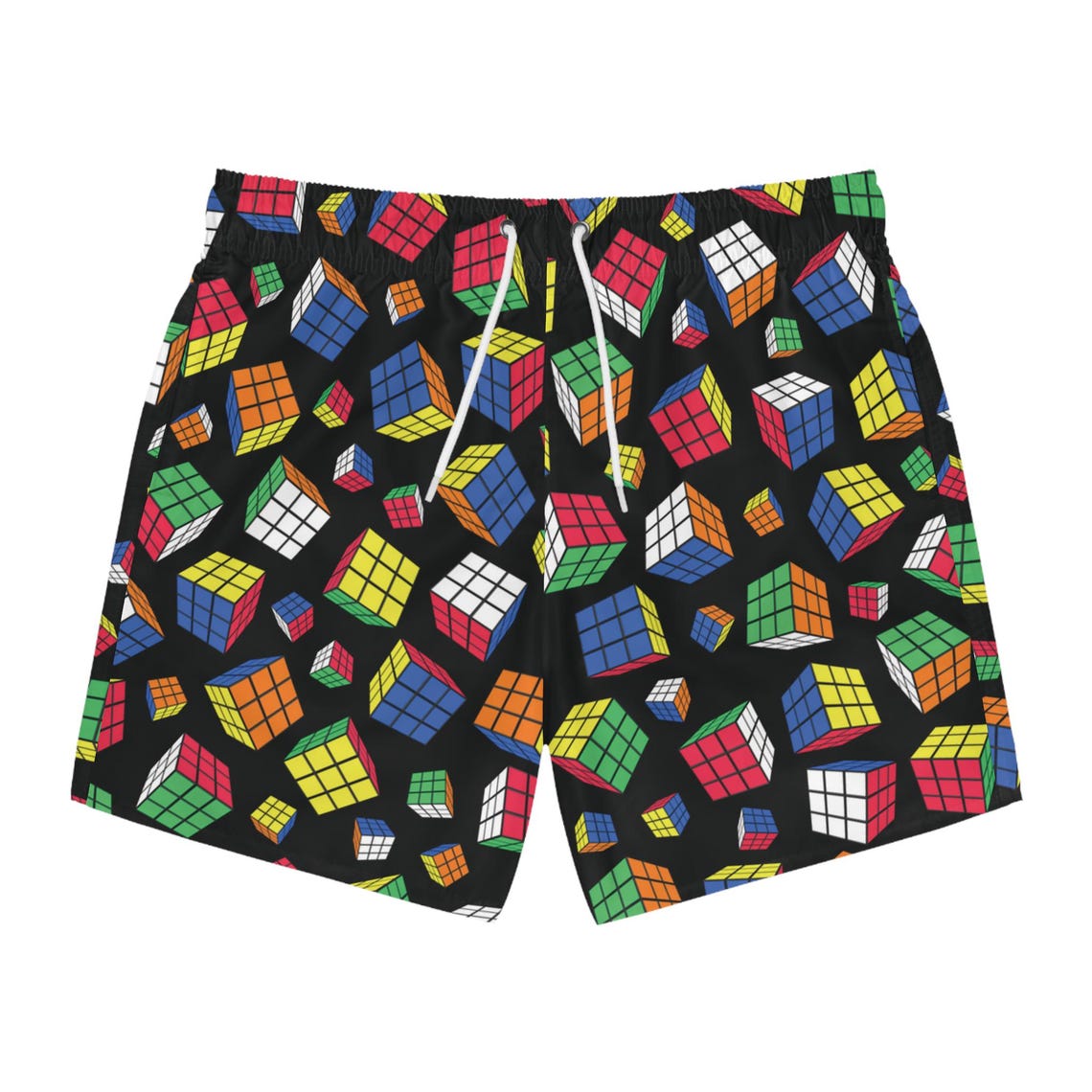 Rubik's Cube Bathing Suit - Swim Trunks - Pool and Beach Fun - Etsy