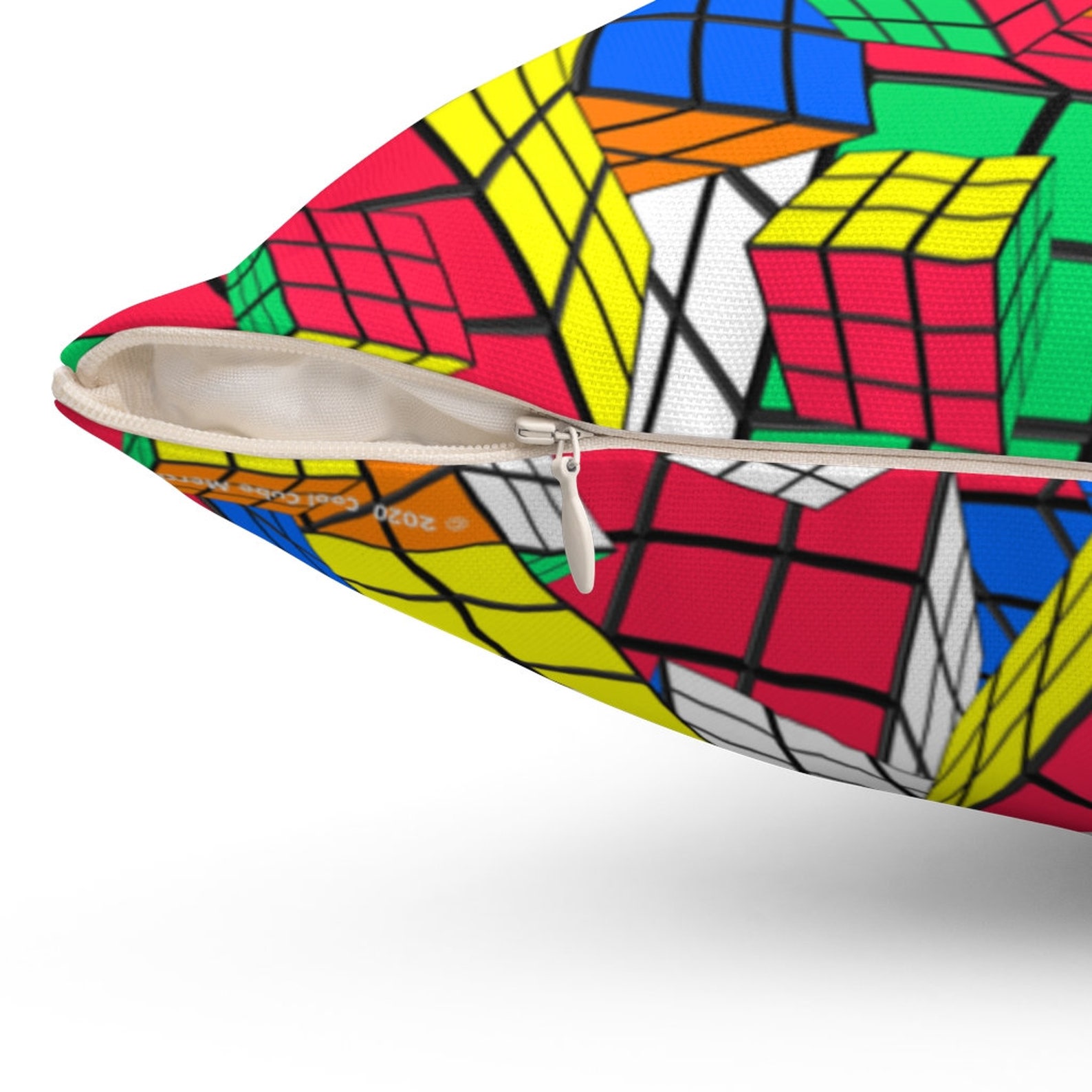 Crazy Cubes Rubik's Cube Pillow 2-sided Print Square - Etsy