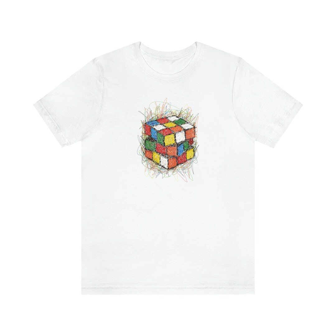 Scribble Cube Rubik's Cube Shirt adult Sizes Soft - Etsy