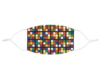 Rubik's Cube Face Mask Reusable Washable Adjustable | Etsy