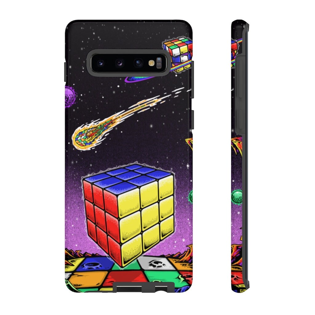 Psychedelic Rubik's Cube Phone Case Tough Case - Etsy