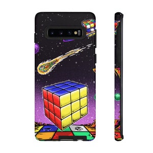 Psychedelic Rubik's Cube Phone Case Tough Case - Etsy