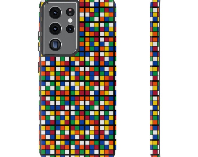 Cubes All Over Rubik's Cube Phone Case Iphone and - Etsy