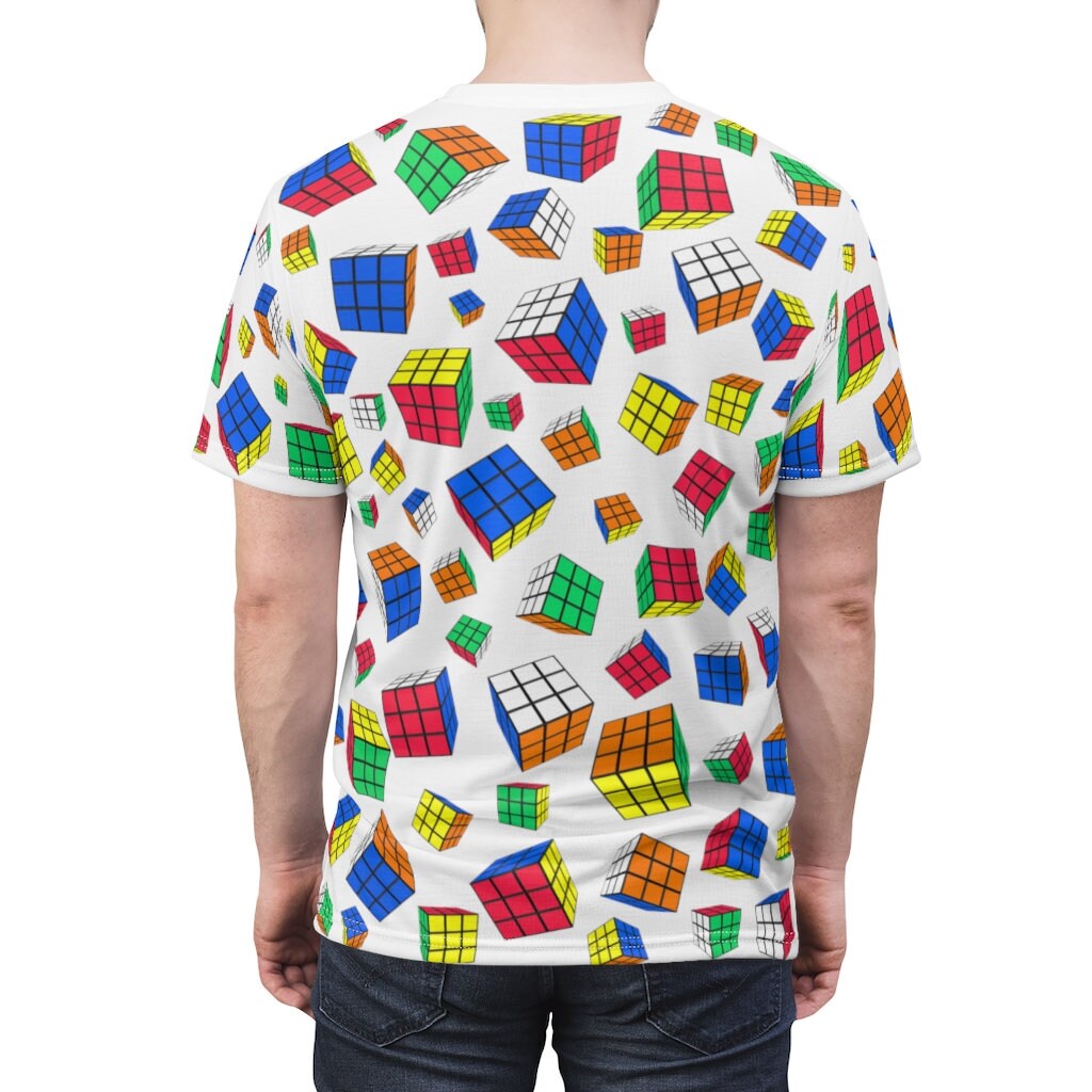 Cubes All Over Rubik's Cube Shirt white - Etsy