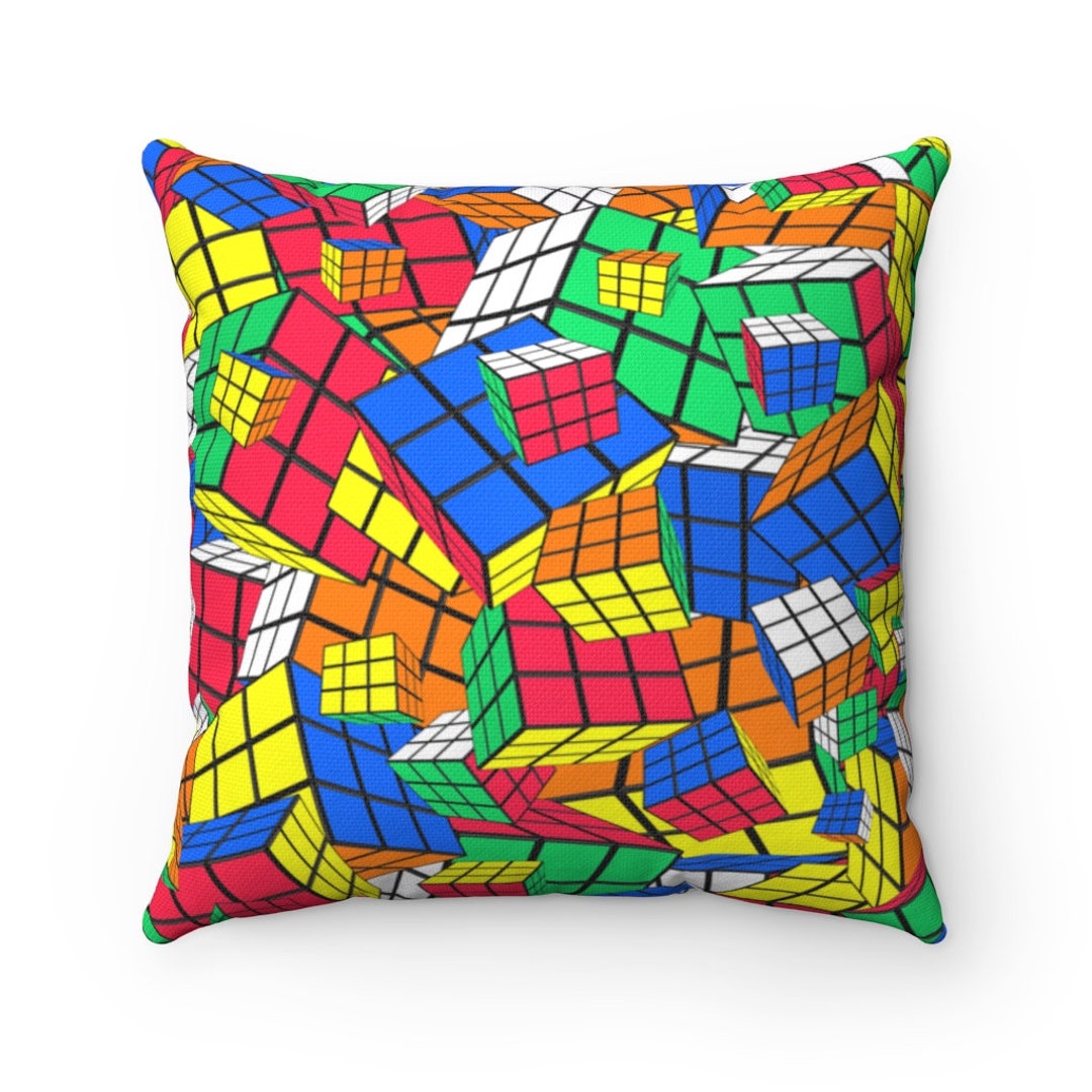 Crazy Cubes Rubik's Cube Pillow 2-sided Print Square - Etsy