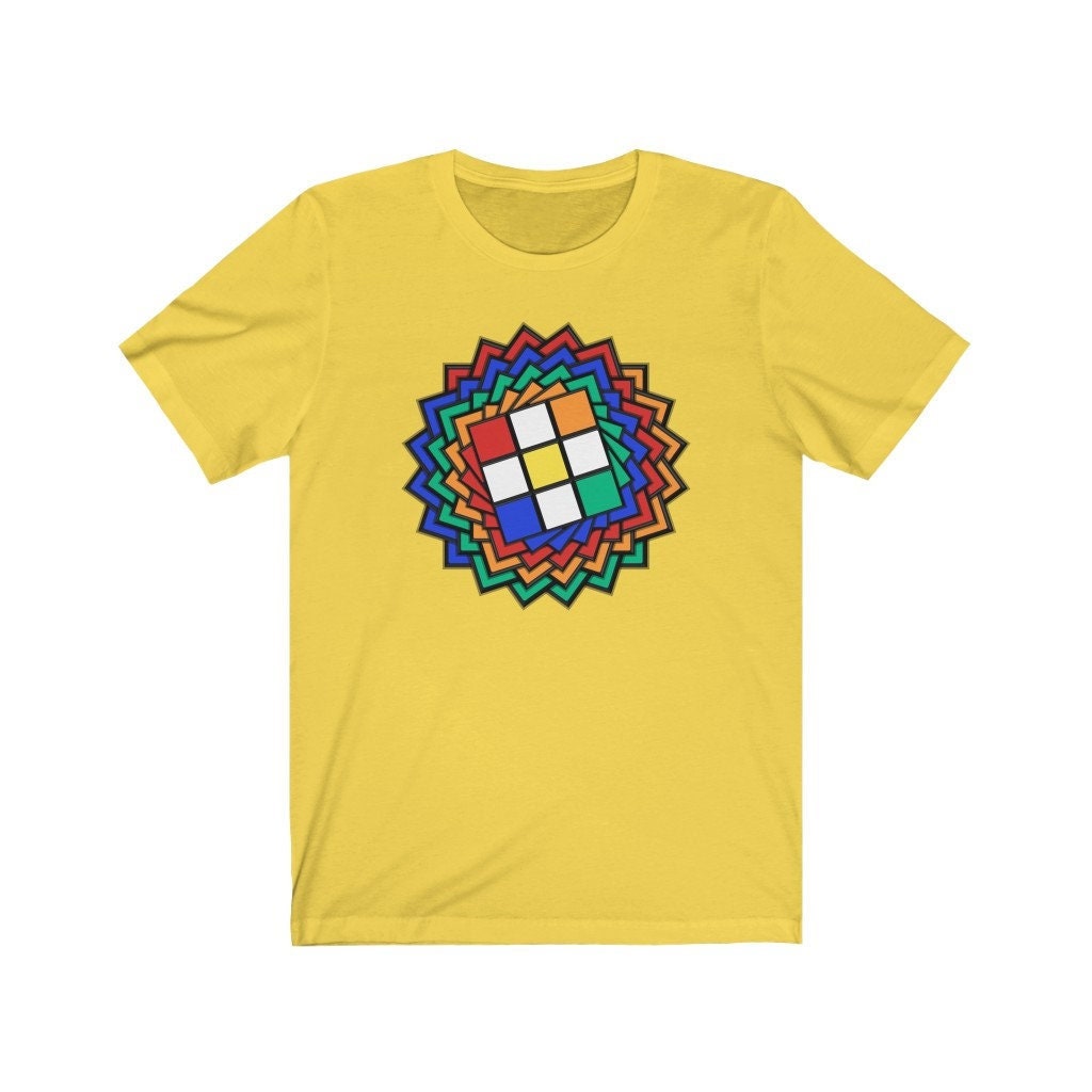 Daisy Pattern Rubik's Cube Shirt adult Sizes Soft - Etsy