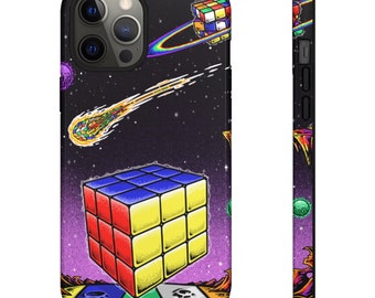 Cubes All Over Rubik's Cube Phone Case Iphone 12 and | Etsy