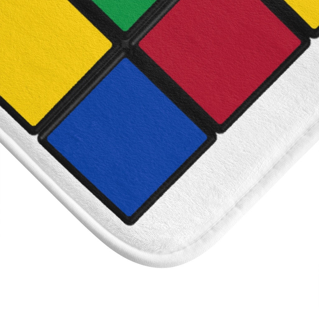Rubik's Cube Bath Mat 2 Big Cubes Bathroom Decor - Etsy