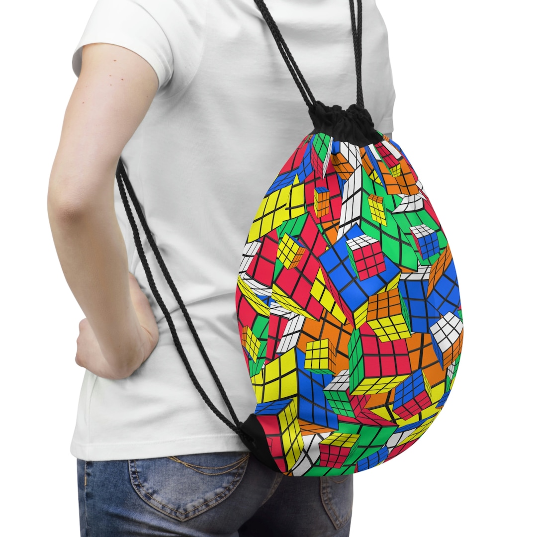 Crazy Cubes - Rubik's Cube Backpack - Drawstring Bag - Etsy